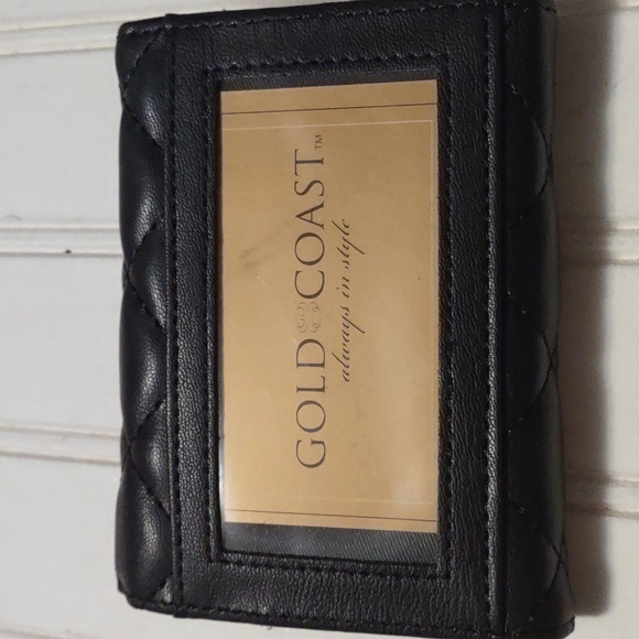 Gold Coast | Bags | Gold Coast Black Fold Out Walletcredit Card Holder ...